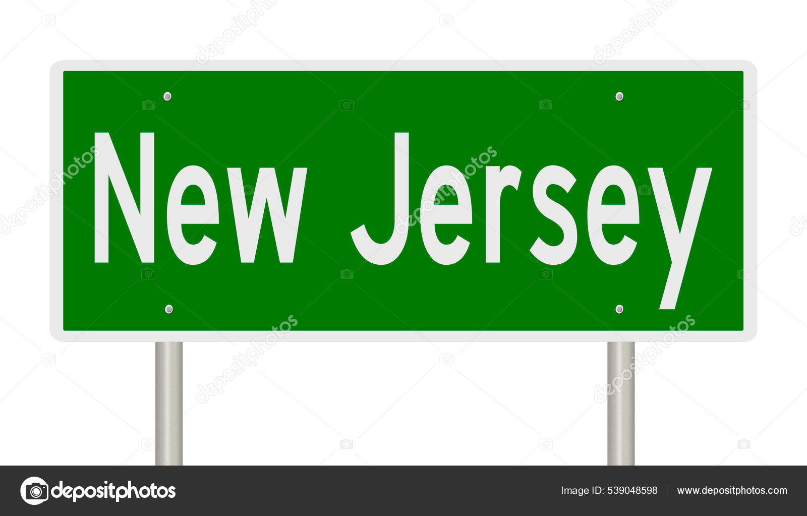 Rendered Green Highway Sign — Stock Photo © RexWholster #539048598