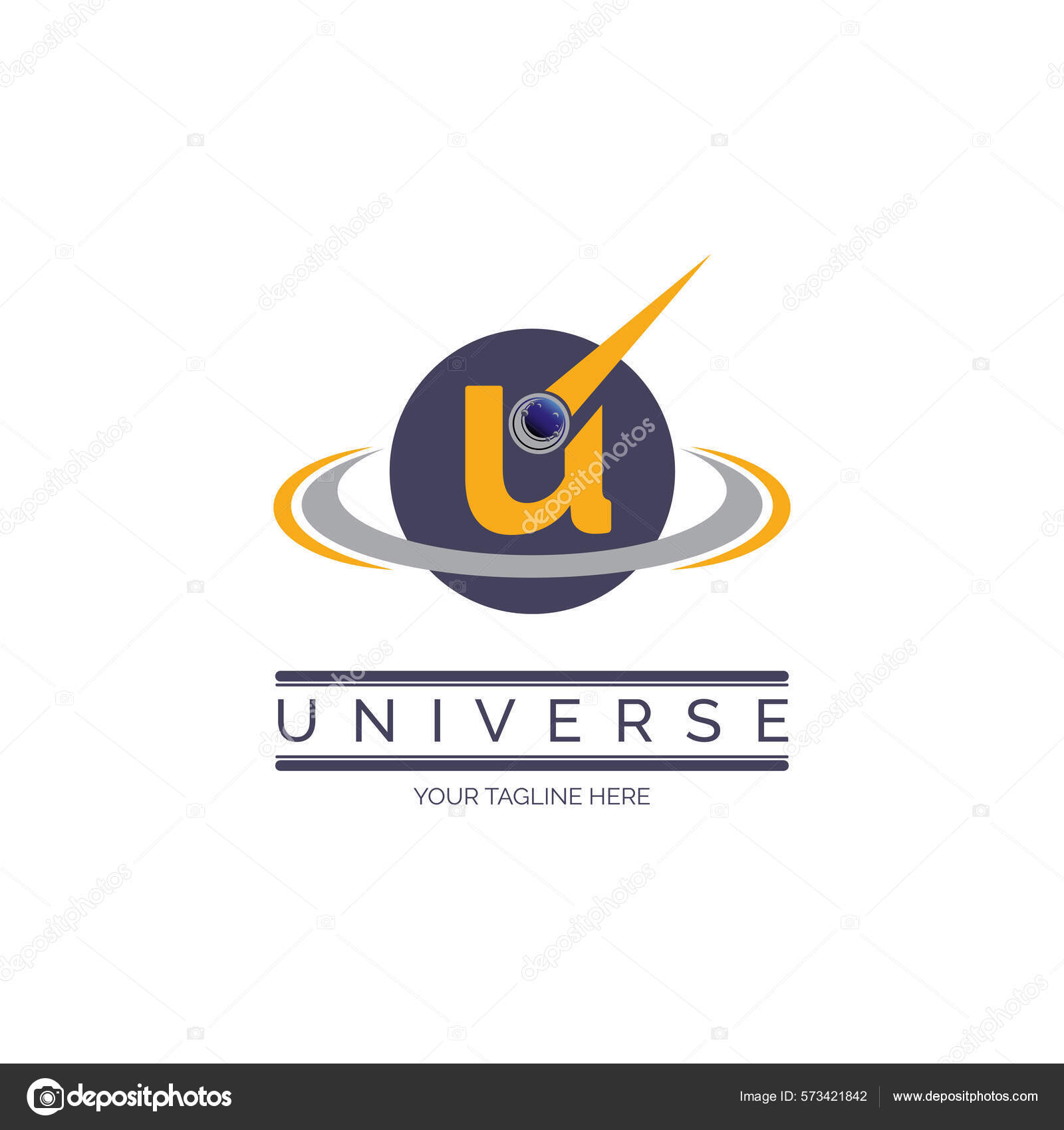 Letter Universe Planet Logo Design Template Brand Company Other Stock ...