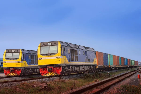Shipping container train Stock Photos, Royalty Free Shipping container ...