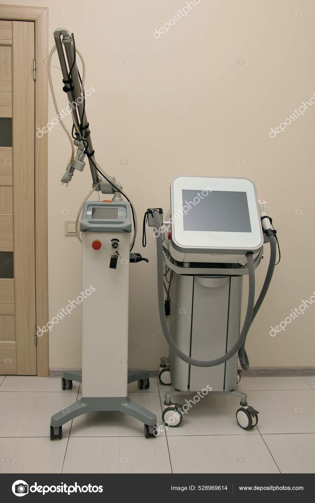 Diode laser for hair removal and face resurfacing in a beauty salon ...