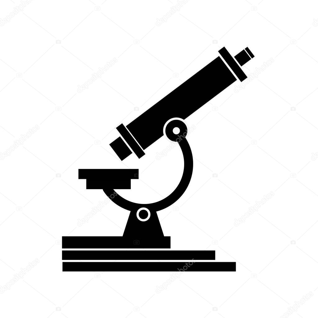 Icono de l nea de microscopio simple. Pictograma de derrame cerebral. Ilustraci n vectorial ...