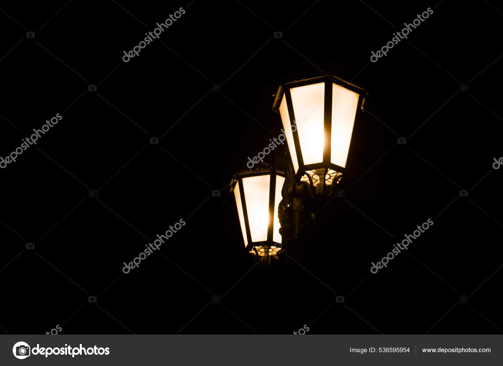 Two Lanterns Dark — Stock Photo © kudriavtseva_yu #536595954