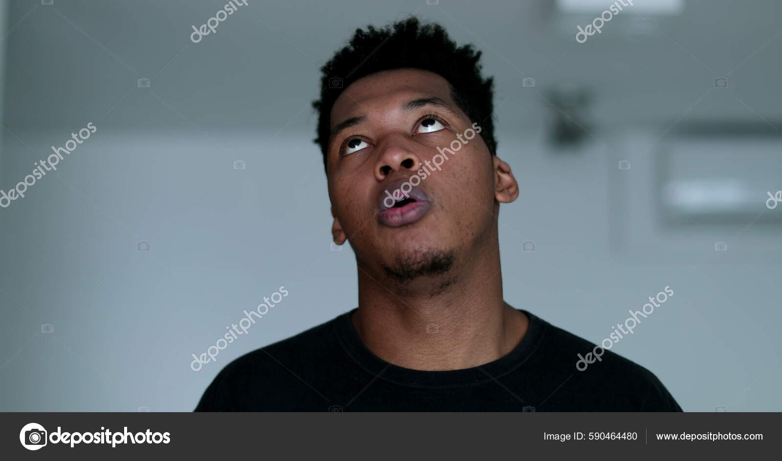 Annoyed Bored Black Man Rolling Eyes — Stock Photo © zanuckcalilus ...