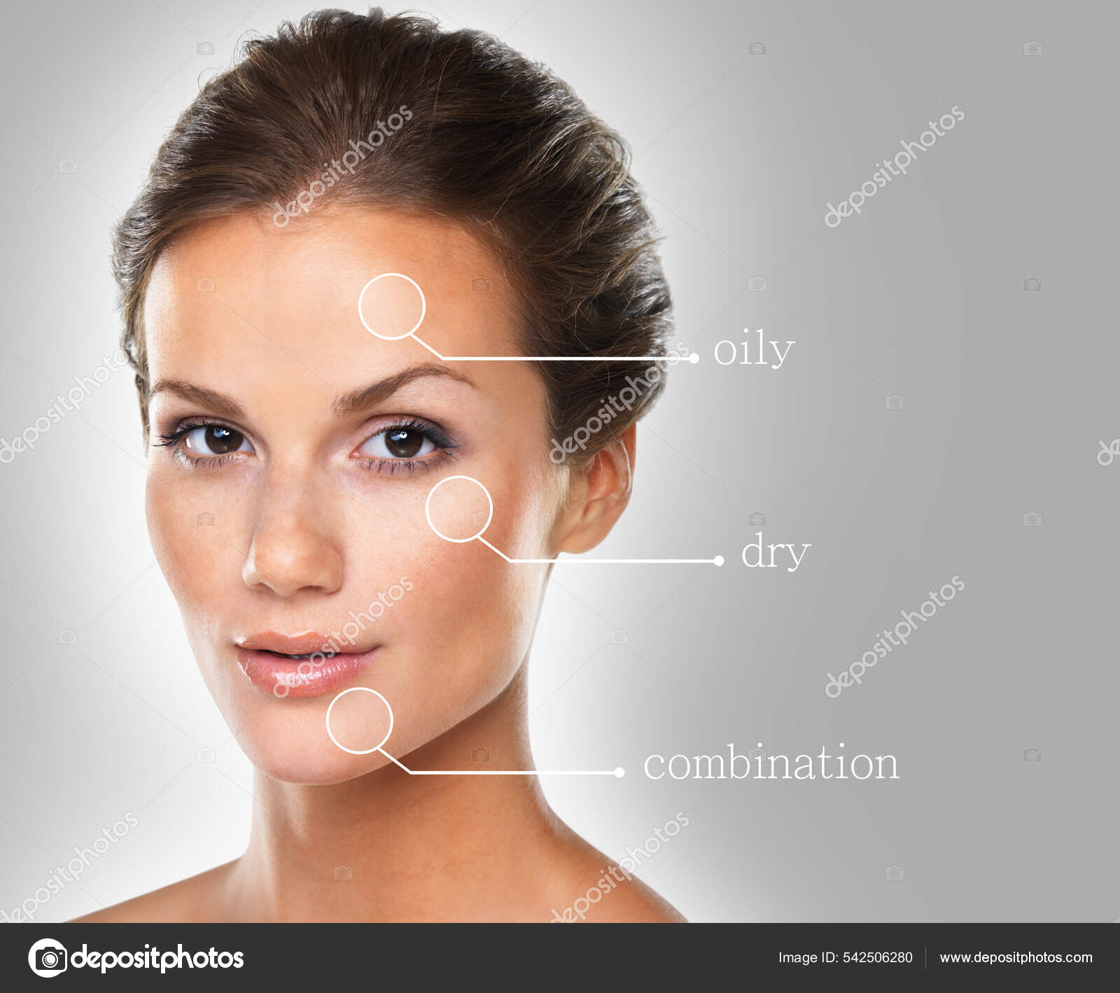 Theres something for every skin type. Conceptual studio portrait of a ...
