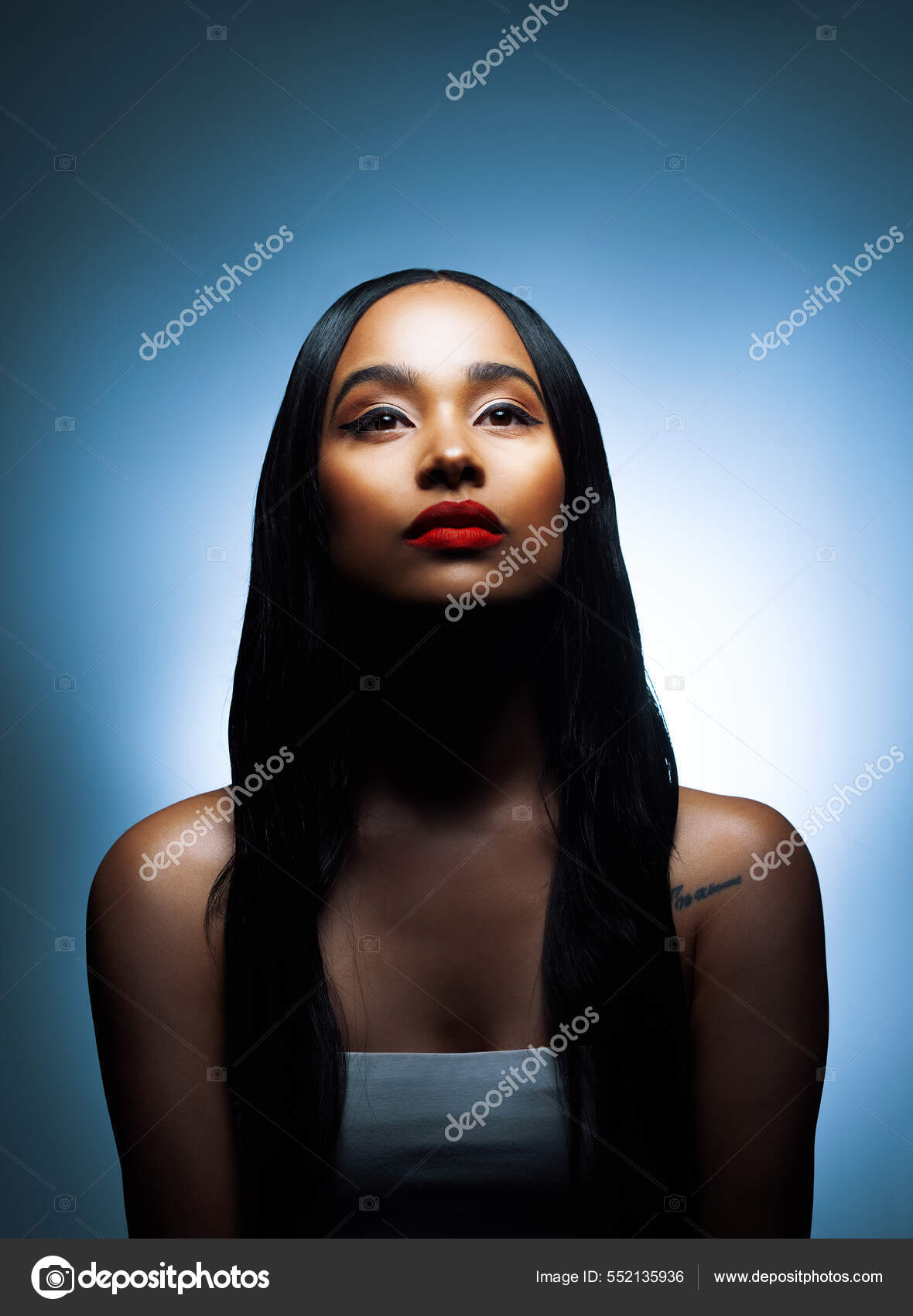 Self-acceptance breeds confidence. Shot of an attractive young woman ...