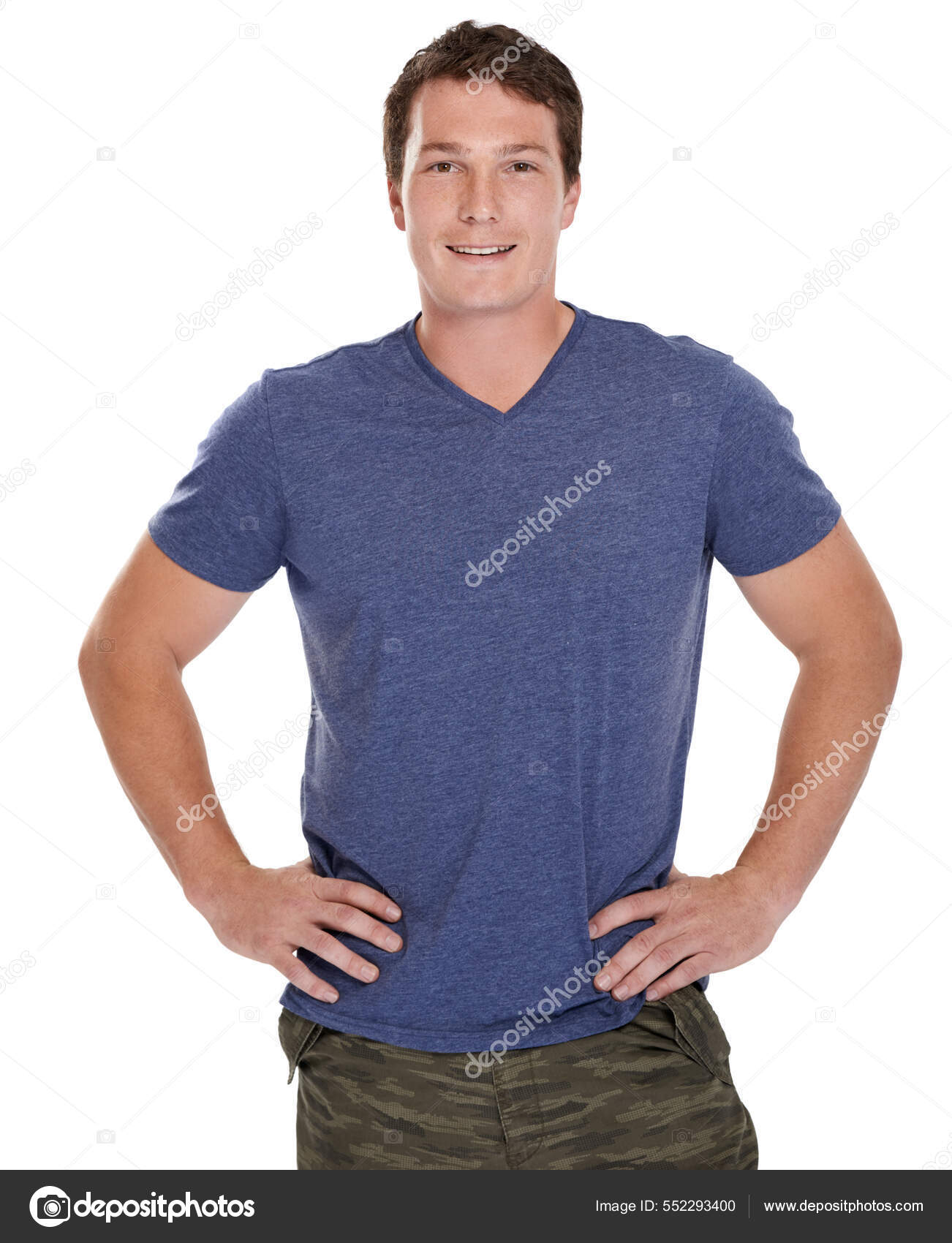 Just an average Joe. Cropped portrait of a handsome young guy standing ...