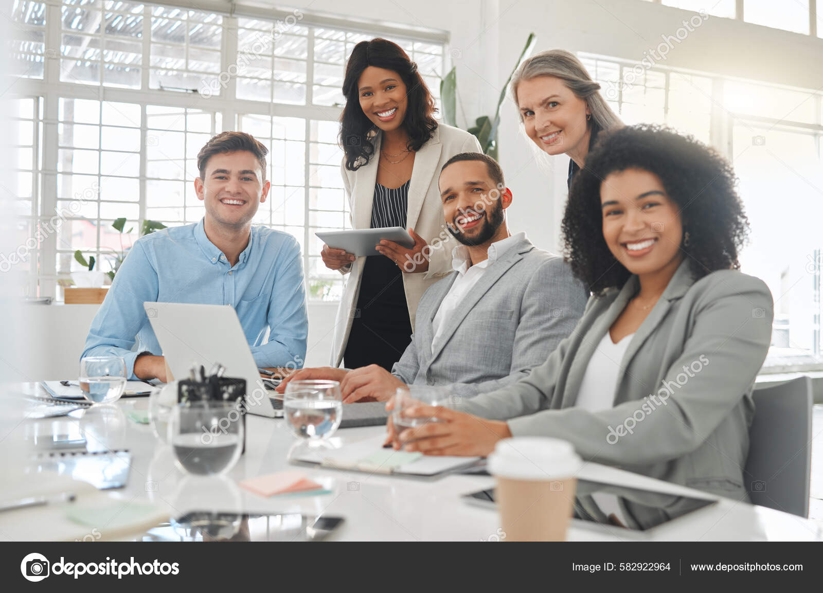 Business Professionals At Work