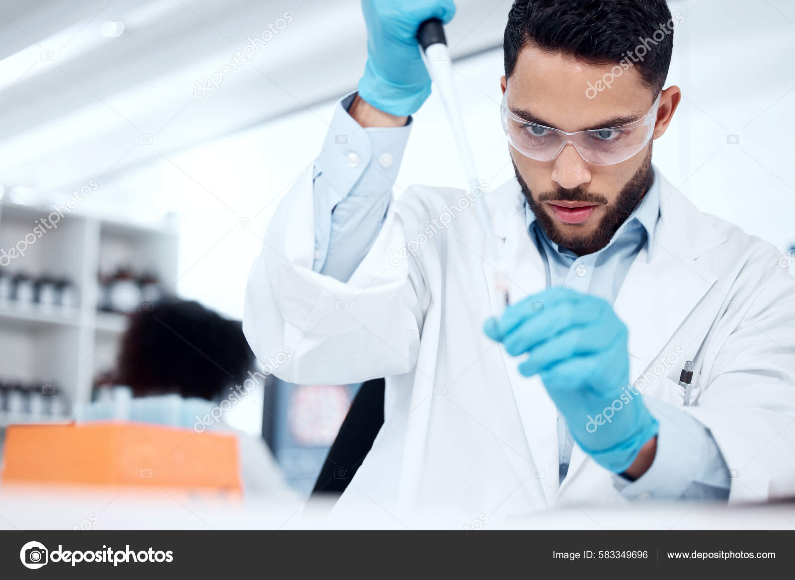 Wearing Lab Safety Goggles