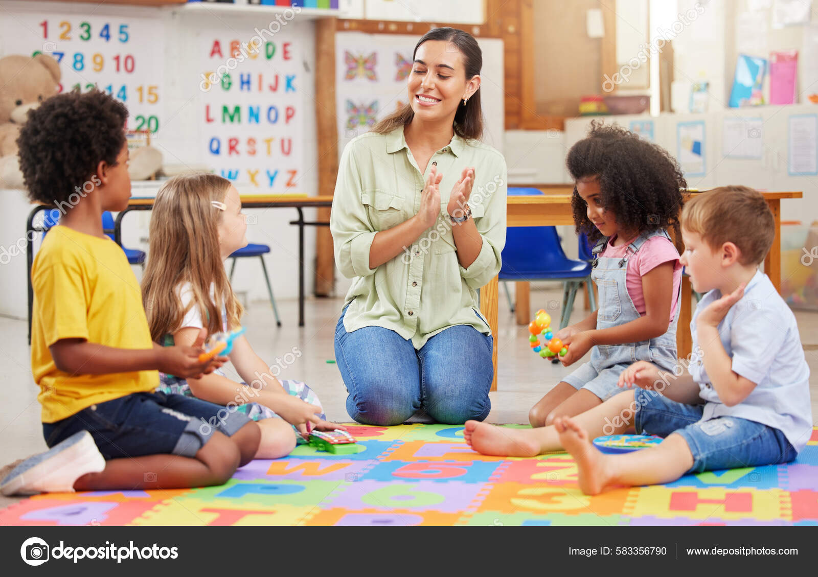 Preschool Children Singing