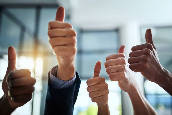 Diversity Hands Thumbs Business People Together Success Support Goal Office — Stock Photo ...