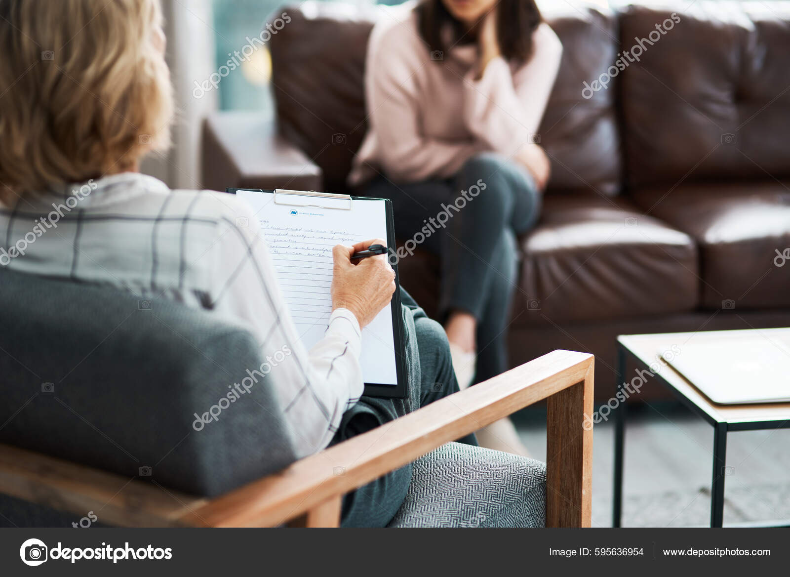 Keep Talking Answers Become Clearer Psychologist Writing Notes ...