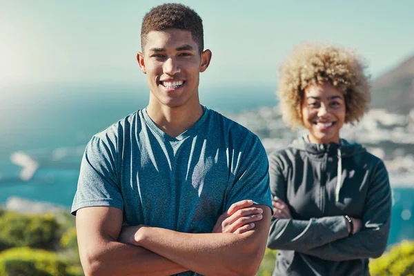 My partner is behind me with every good decision I make. Portrait of a ...