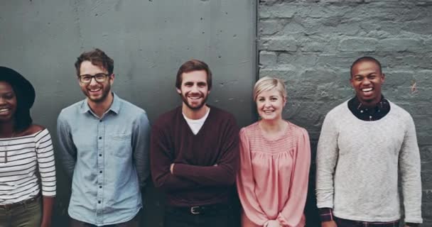 Happy Group Diverse Voters Laughing While Standing Together Grey ...
