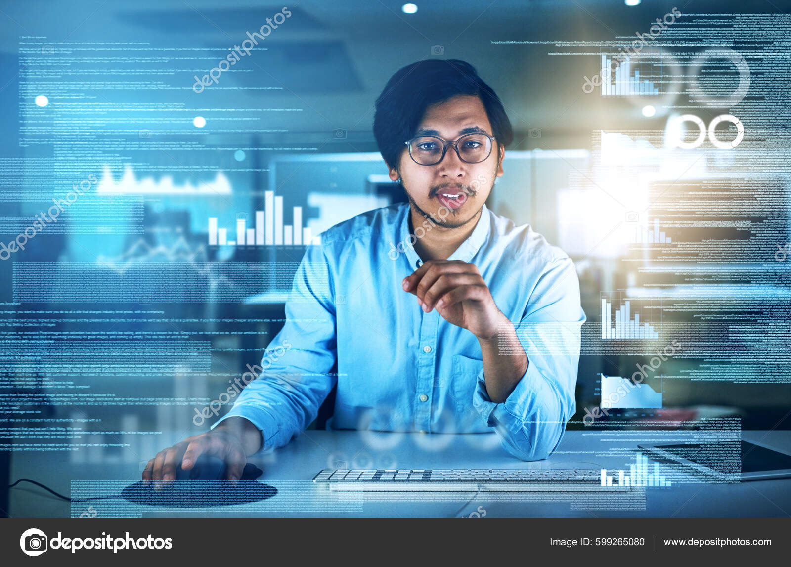 Nothing Can Stop Hom His Work Portrait Focused Young Programmer — stockfoto © PeopleImages.com ...