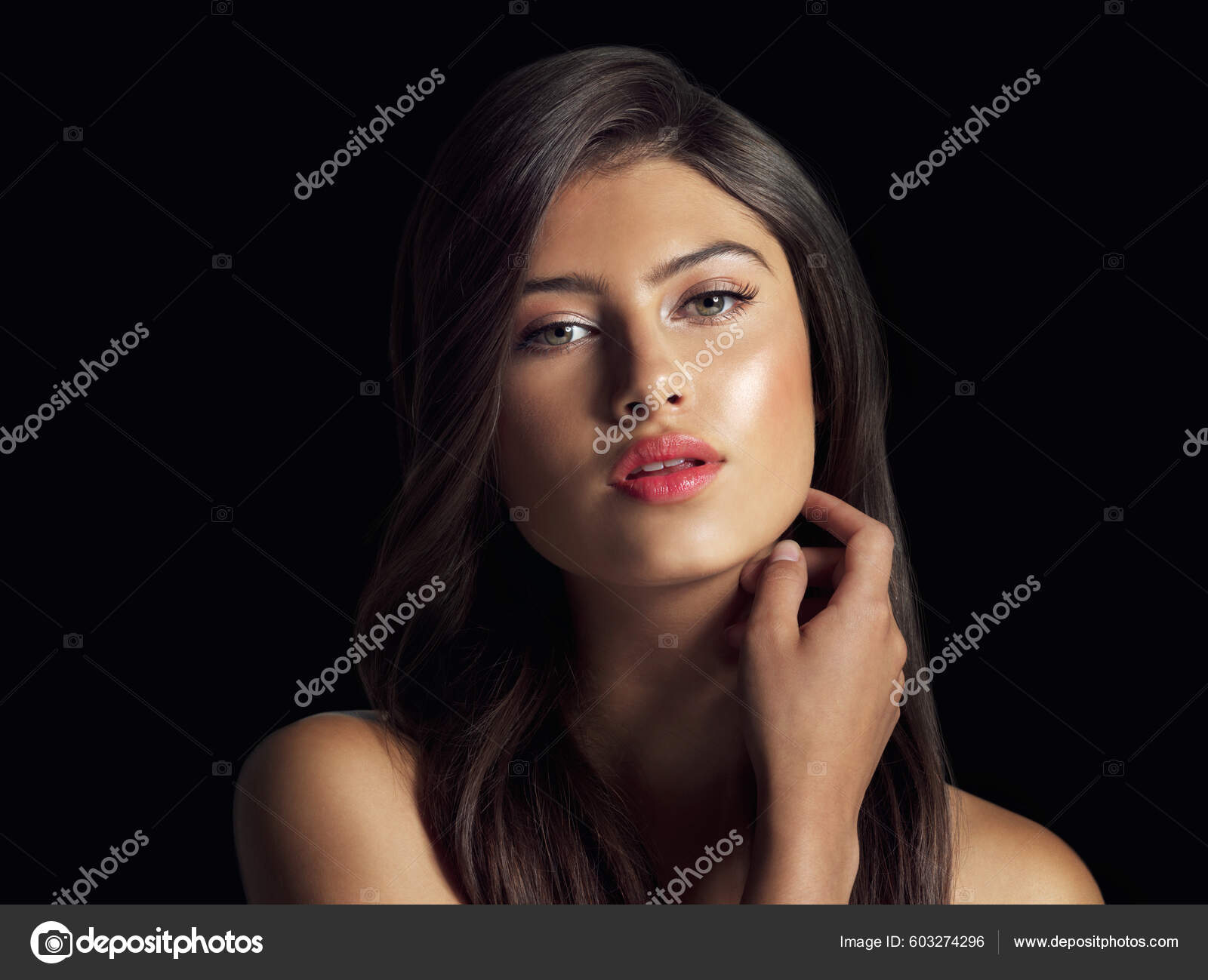 She Owns Who She True Beauty Studio Close Shot Beautiful — Stock Photo ...