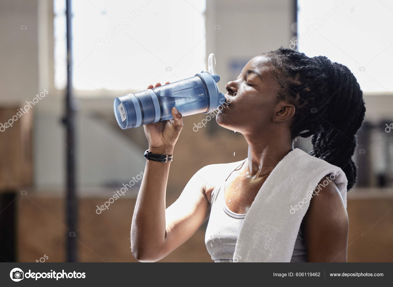 Female Workout Water