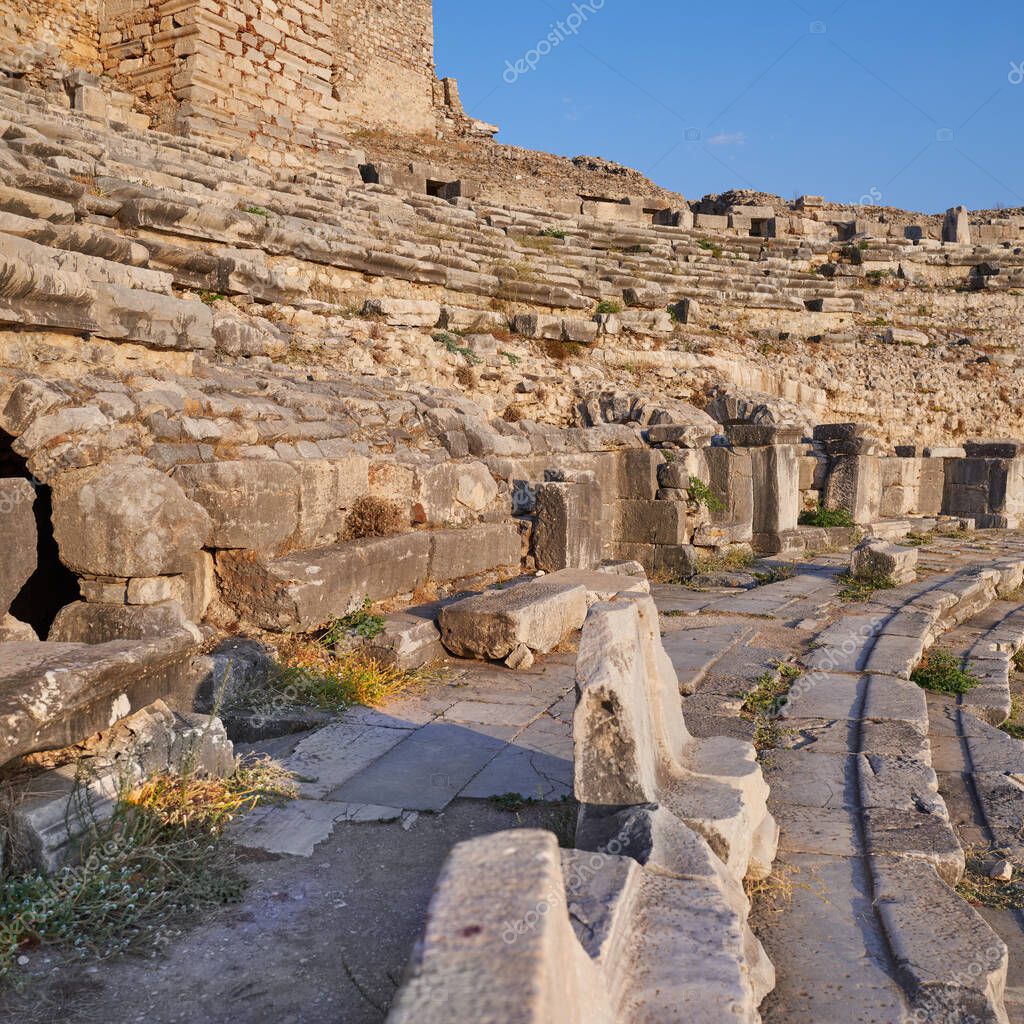Miletus ancient city amphitheater, Turkey. Photo from Miletus. Miletus ...