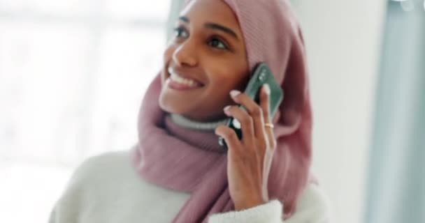 Phone Call Communication Islamic Muslim Girl Talking Conversation Chat ...