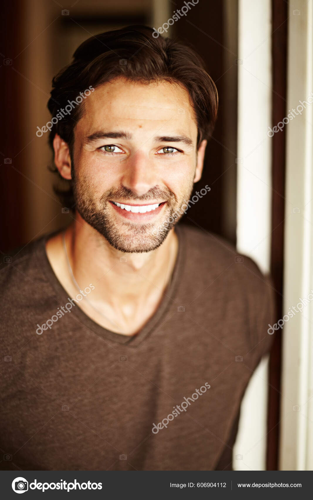 Hansome Happy Life Portrait Handsome Young Man Smiling Stock Photo by ...