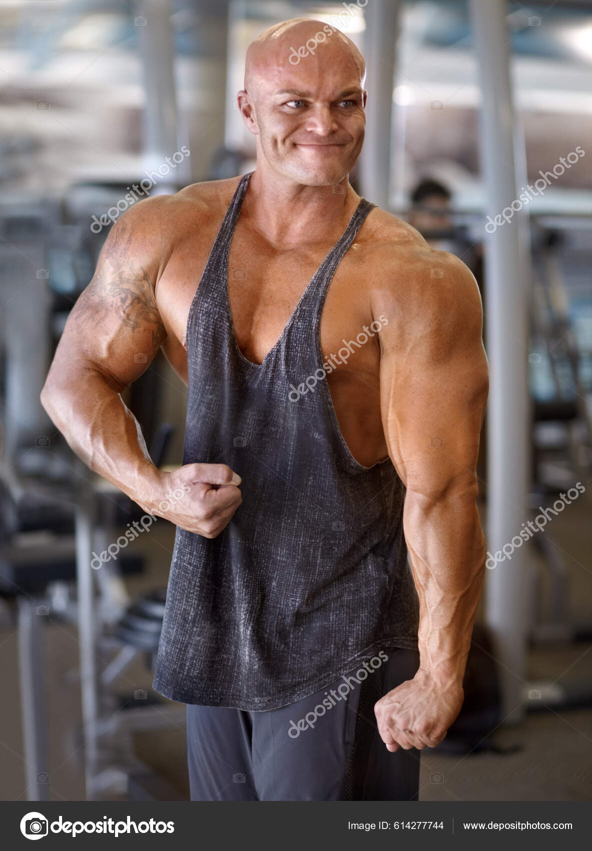 His All Time Best Muscular Bodybuilder Flexing His Muscles While ...