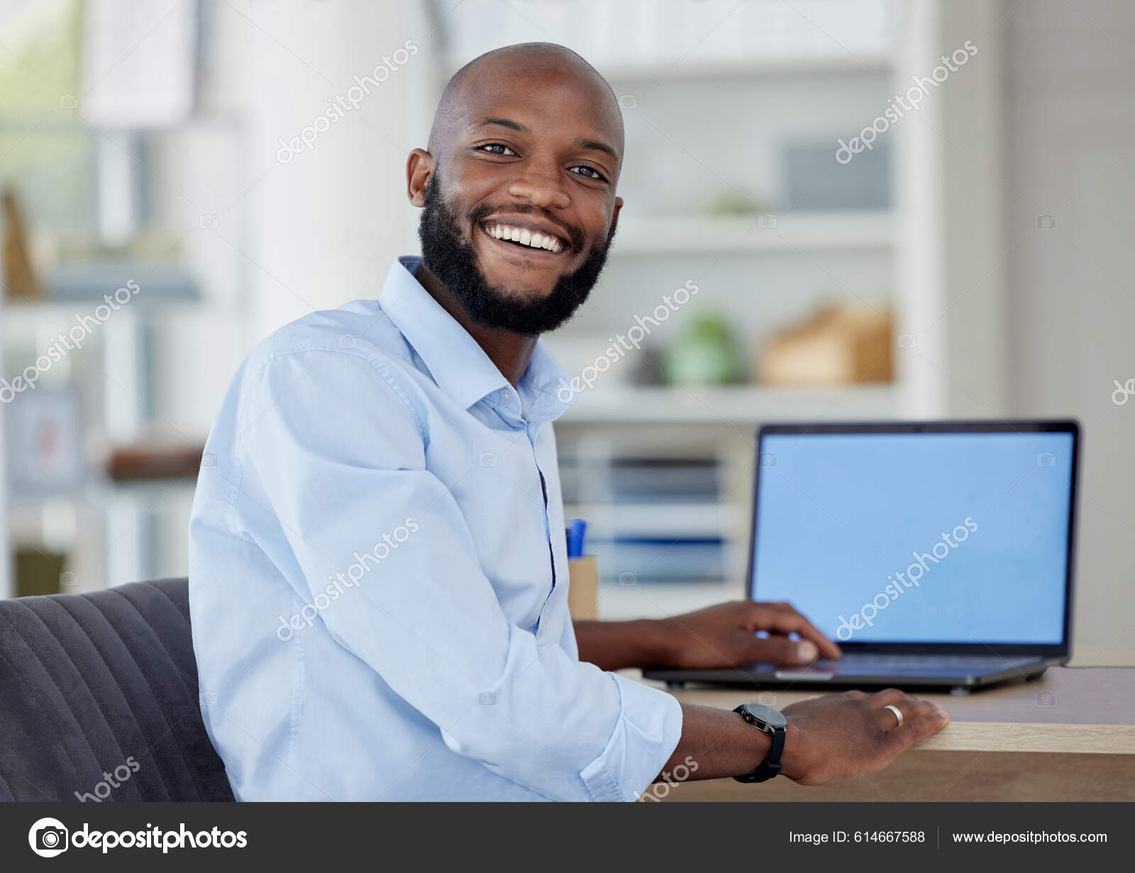 Happy Computer Worker