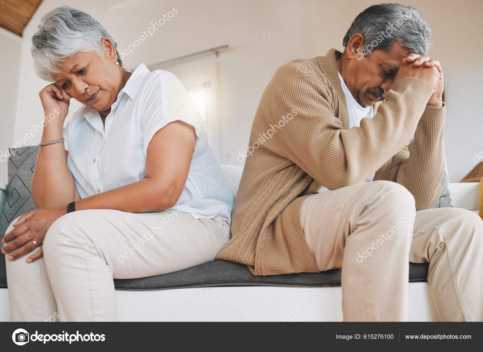 Its Difficult You Lose Your Connection Each Other Senior Couple — Stock ...