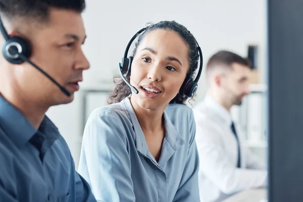 Knowledgeable and professional in their manner. two call centre agents ...