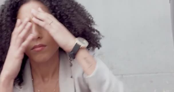 Anxiety Stress Fail Business Woman Floor Outdoor Thinking Mistake Kpi ...