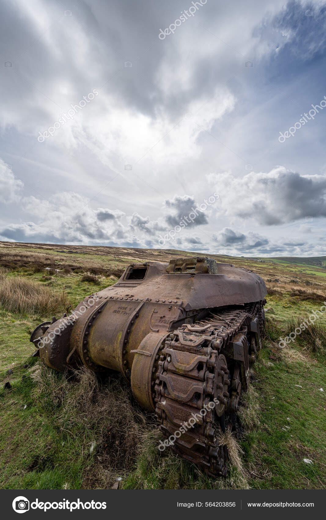 Abandoned Sherman Tank Peak District National Park Roaches Upper Hulme ...