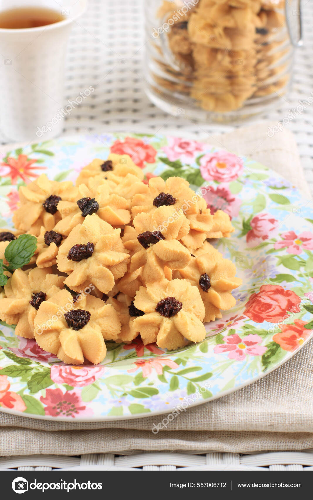 Kue Semprit Indonesian Traditiona Cookies Served Celebrate Lebaran Idul ...