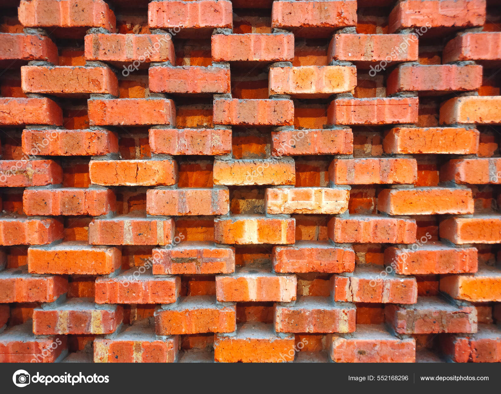 Brick Wall Design Hole Landscape Background Texture Stock Photo by ...