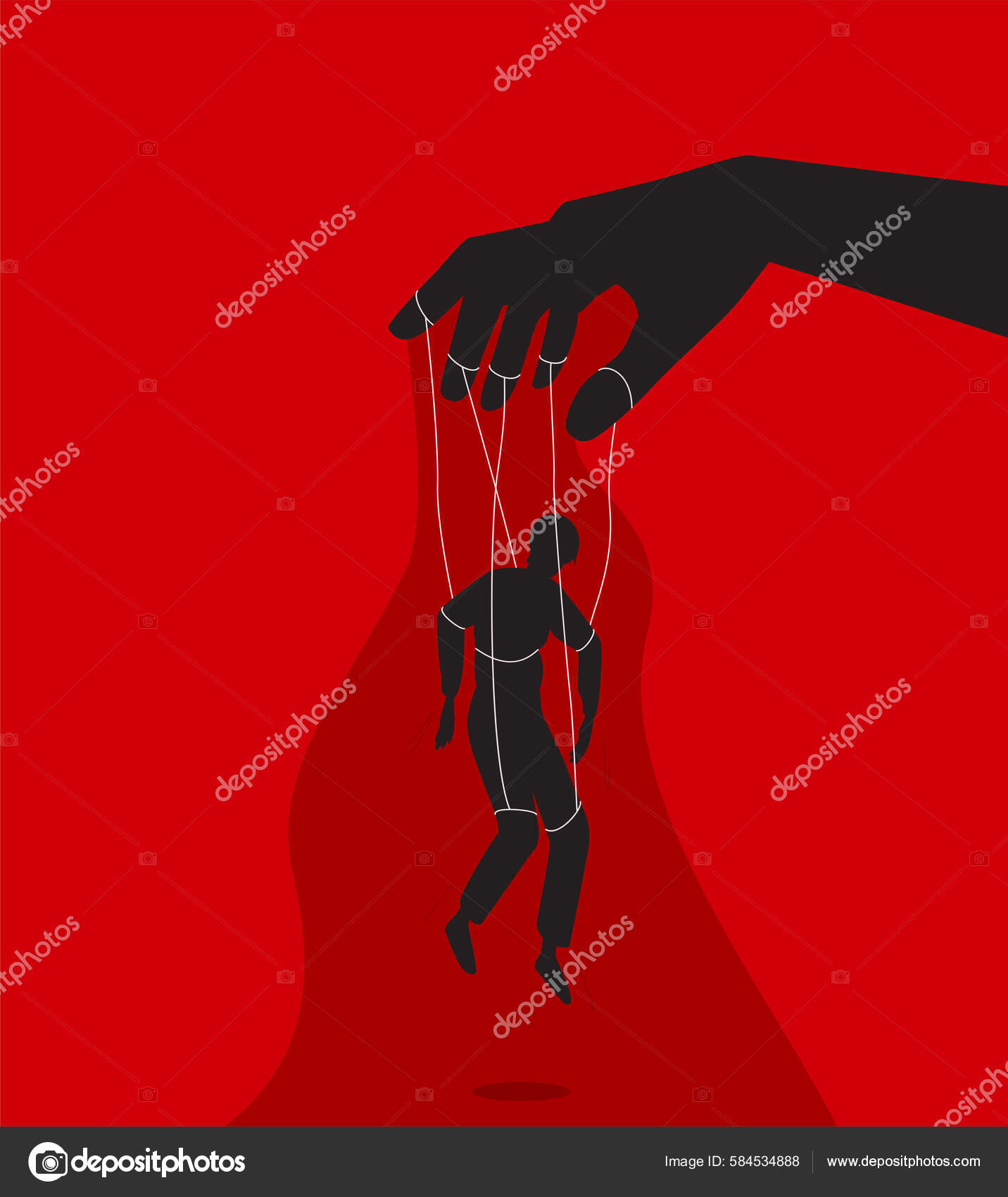 Puppet Master Hands Vector