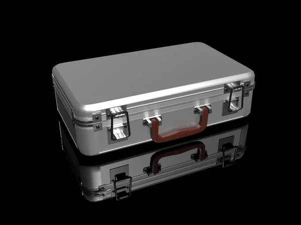 Open Metal Briefcase