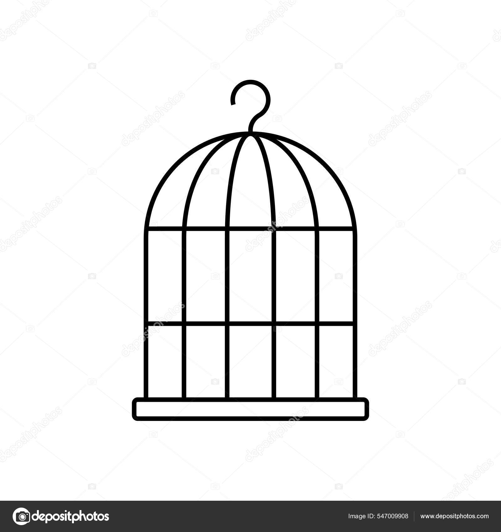 Simple Bird Cage Outline