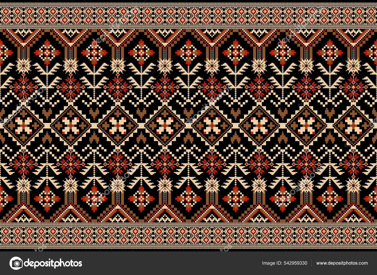 Beautiful Figure Tribal Geometric Ethnic Oriental Pattern Traditional ...