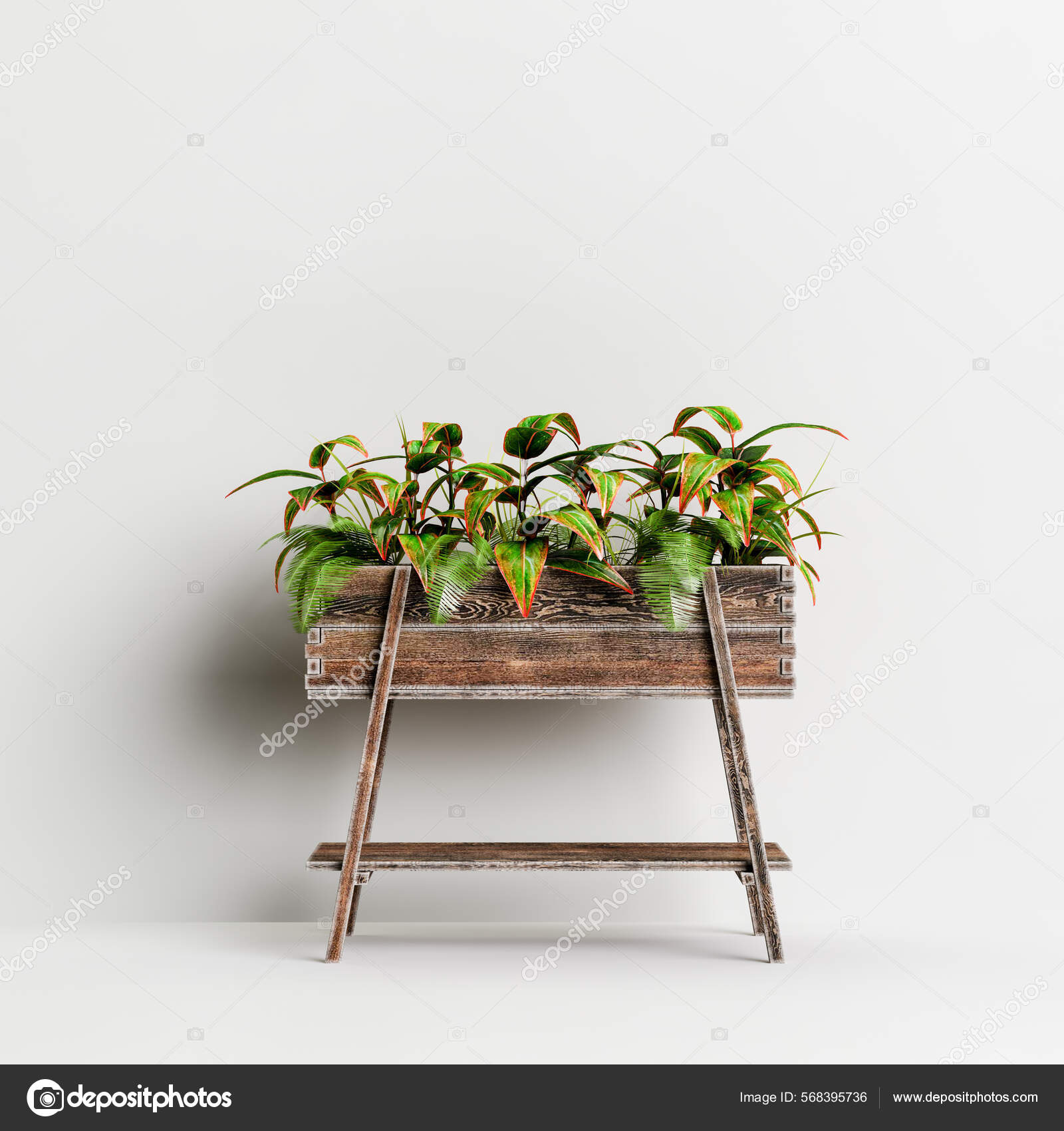 Illustration Tree Table Isolated White Background — Stock Photo © APhap ...