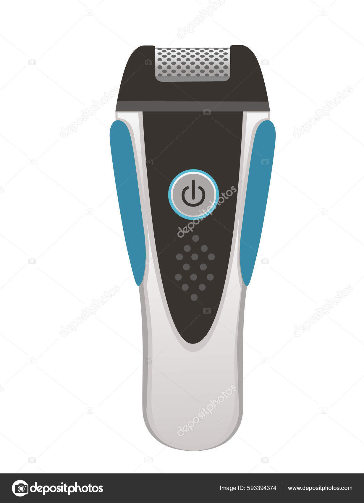 Electric Razor Cordless Shaver Vector Illustration Isolated White ...