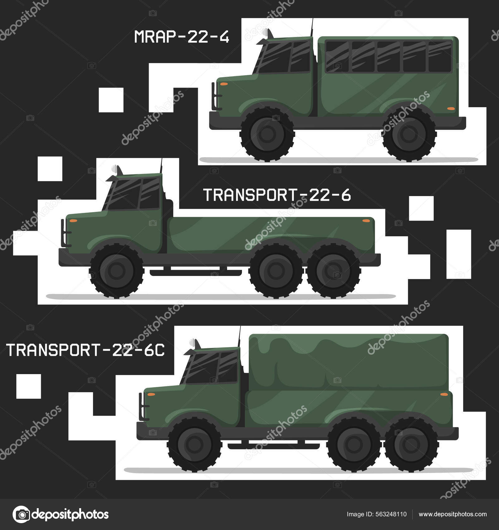 Motorized Transport Armed Forces Mrap Combat Armored Transport Stock ...