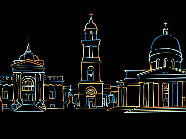 Chisinau Moldova Signs Blackboard Digital Chalk Drawn Vector Sketch ...