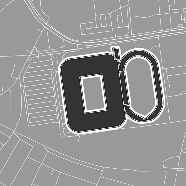 Dublin Baseball Mlb Stadium Outline Vector Map Baseball Statium Map ...