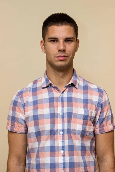 Portrait of a Happy laughing man. He's got style and a great smile ...