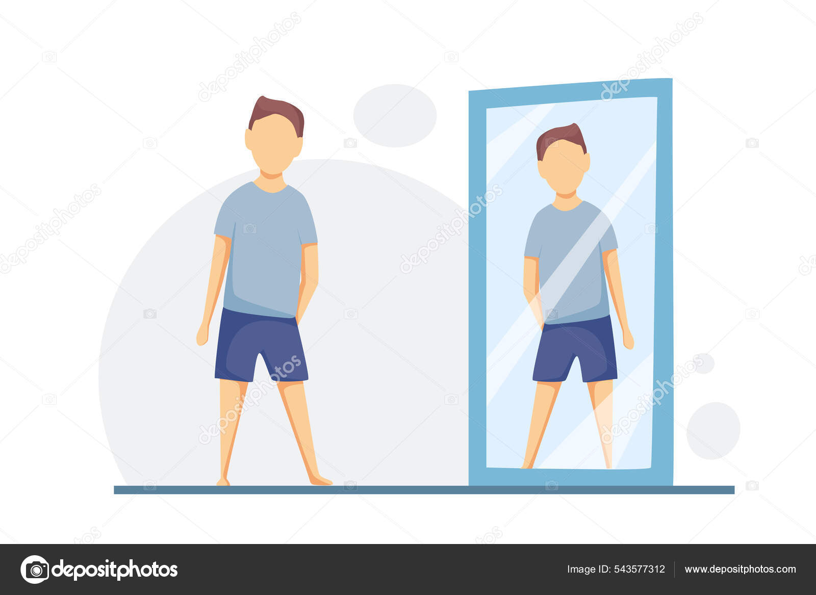 Speilbilde Av En Person