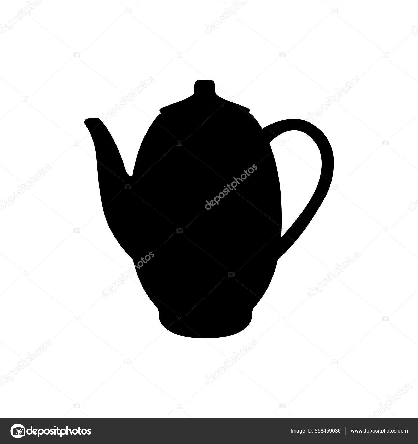 Teapot Silhouette Vector Free