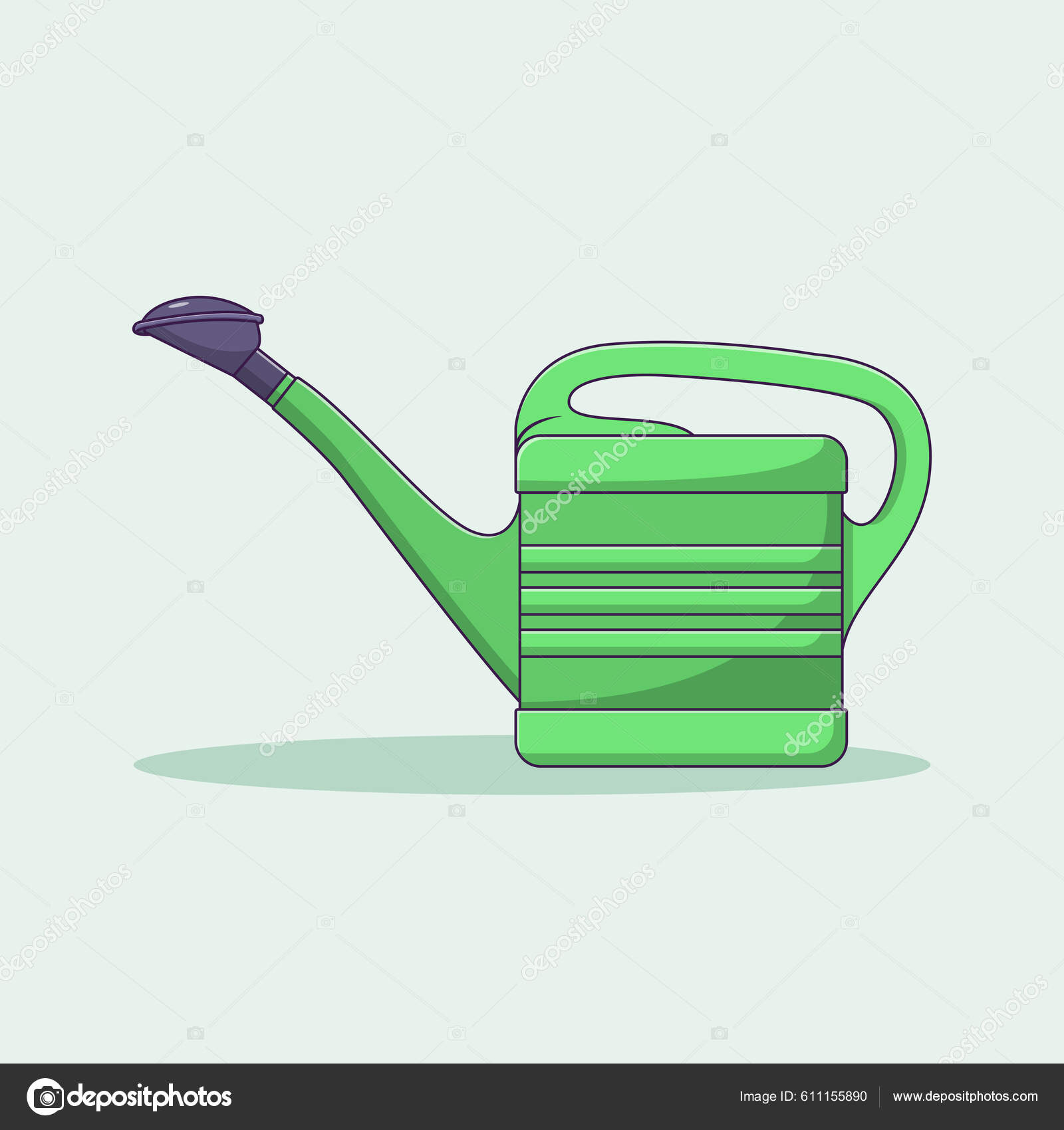 Dibujos De Regaderas Clip Art Ilustración De Color Plano De Una