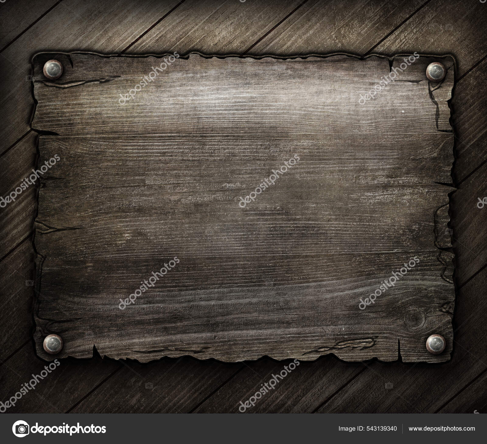 Antique Wood Sign Template