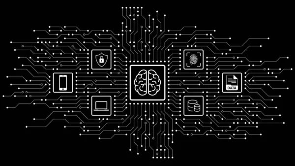 Brain technology binary Stock Photos, Royalty Free Brain technology binary Images | Depositphotos