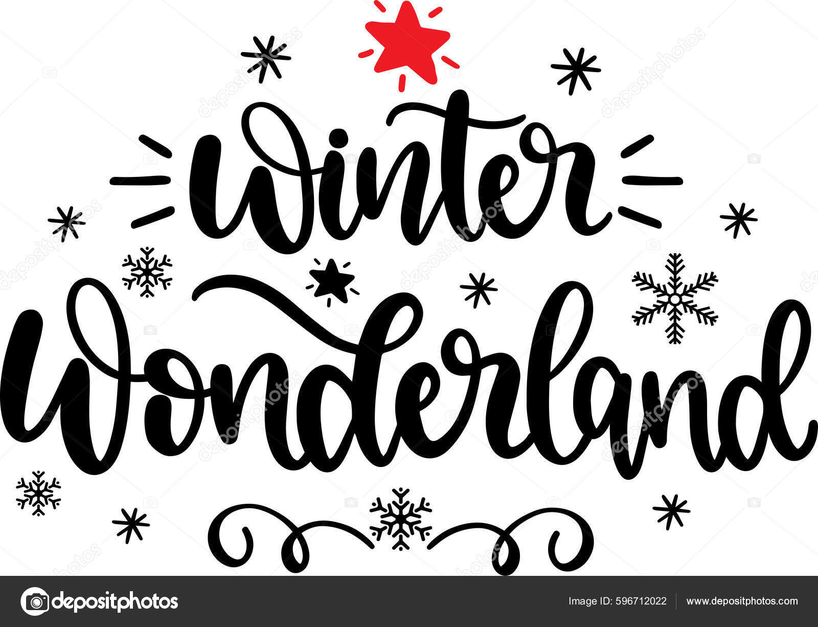 Winter Wonderland Vector Santa Vector Merry Christmas Vector Holiday ...