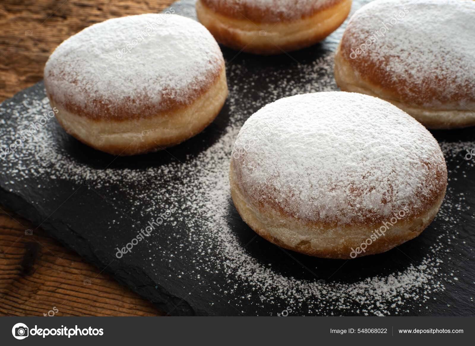 Traditional German Fried Donuts Hole Called Krapfen Berliner ...