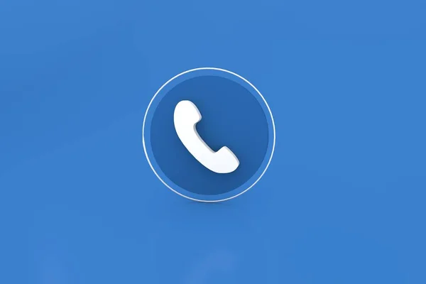 Phone Call Icon Blue