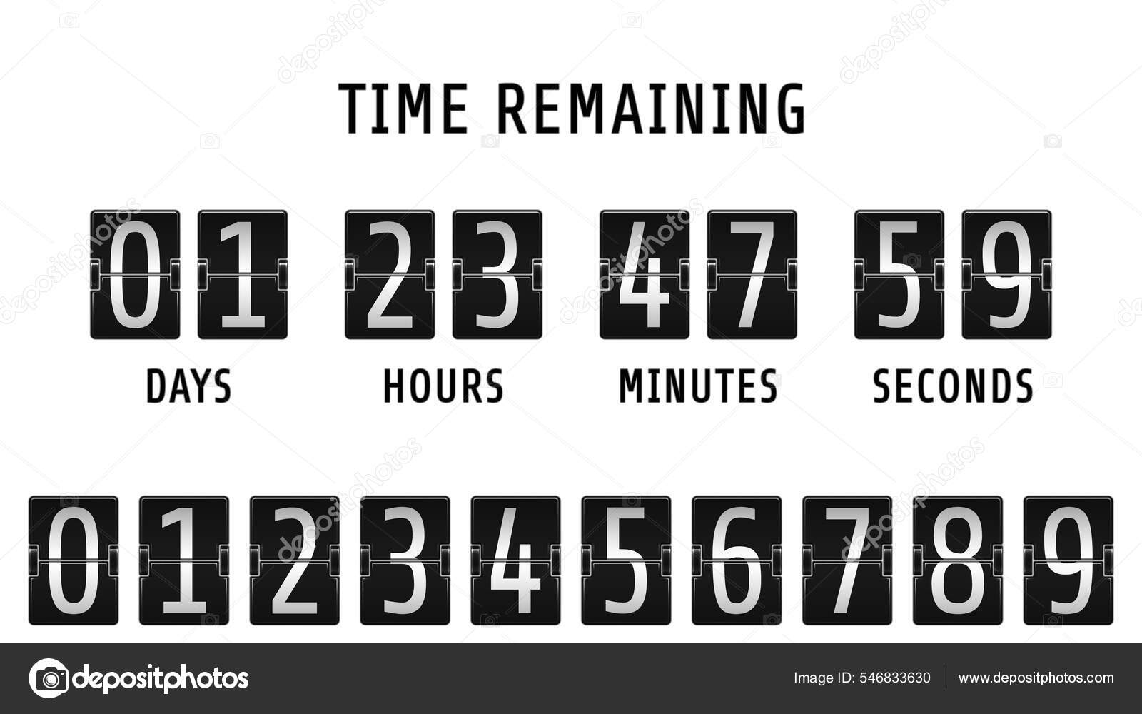 Flip Scoreboard Countdown Counter Timer Countdown Board Remaining Time ...